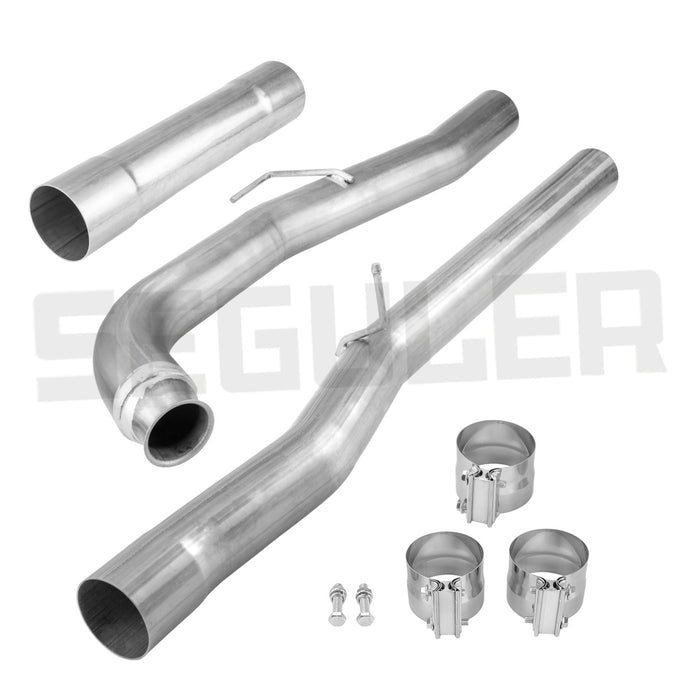 Seguler 2011-2015 6.6L GMC Chevy Duramax Diesel LML 4" DPF & CAT Delet ...